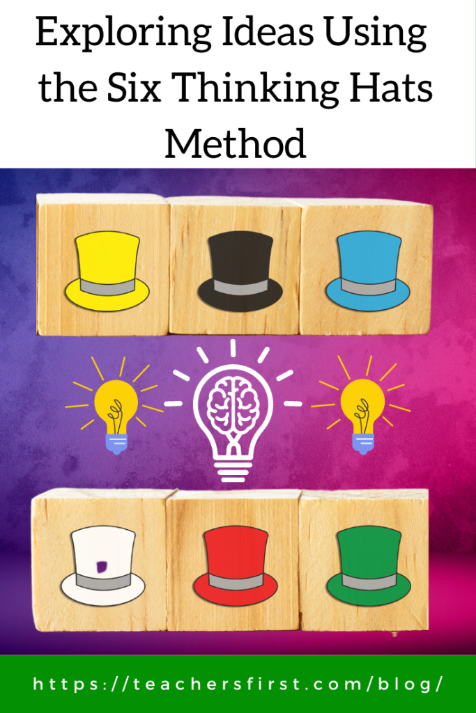 Exploring Ideas Using the Six Thinking Hats Method – TeachersFirst Blog